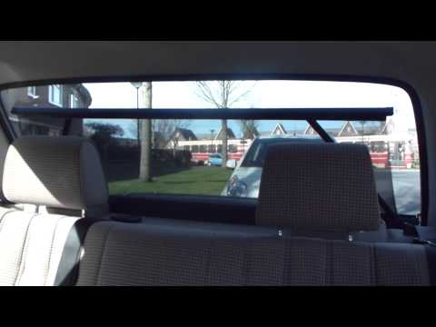 BMW E30 Retrofit: Electric window shade - sunblind - sunrollo - sonnenschutzrollo 2