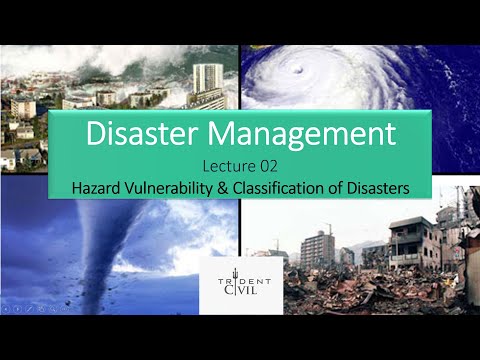 Hazard, Vulnerability & Classification of Disasters | Lec 02 | Disaster Management