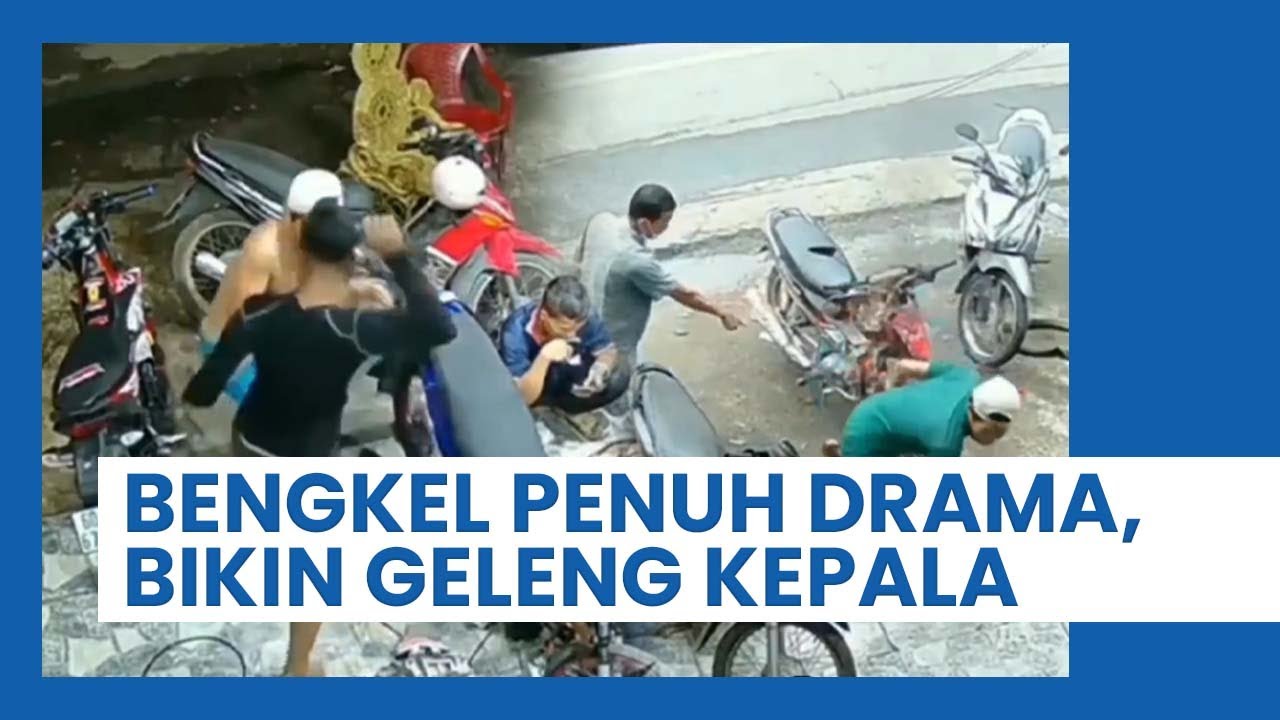 Berita Viral Indonesia dan Mancanegara Bengkel Penuh Drama, Dipenuhi Kejadian Kocak - Tribun Video