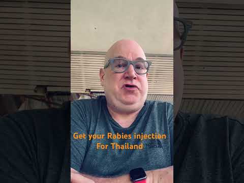 Get a #rabies injection for coming to #Thailand and south east #Asia #travel #backpacker