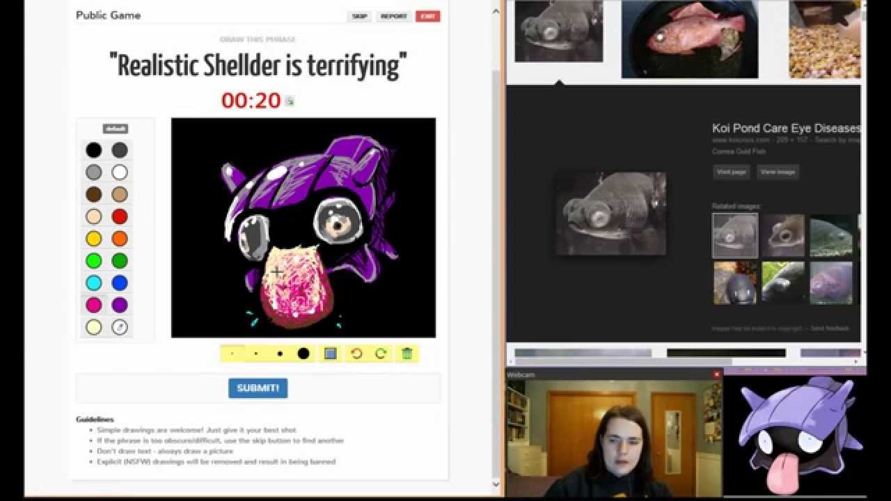 Drawception Episode 123A - Realistic Shellder