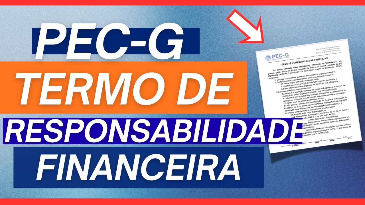How to FILL OUT the FINANCIAL RESPONSIBILITY AGREEMENT / PEC-G 2026