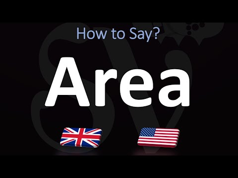 How to Pronounce Area? (CORRECTLY)