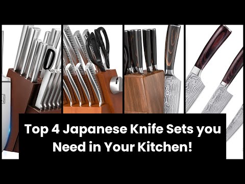 JAPANESE KNIFE SET: Top 4 Japanese Knife Sets you Need in Your Kitchen! 🥇
