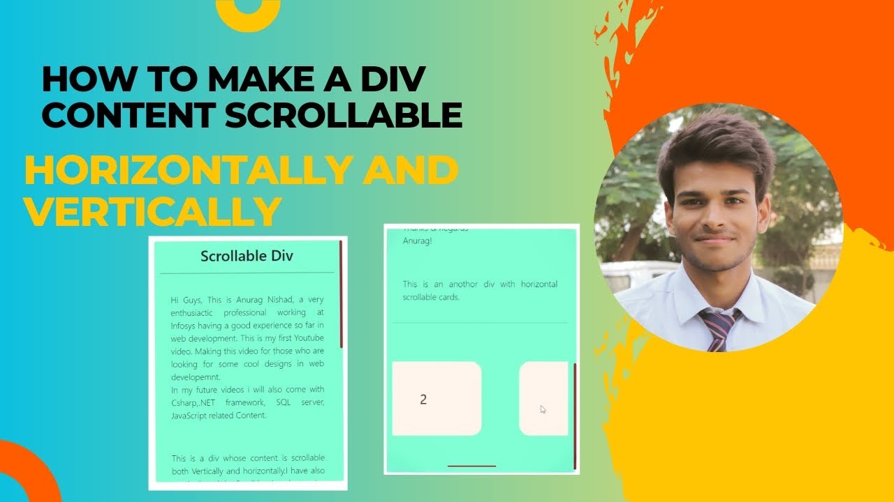 How to make a Div Scrollable Horizontally and Vertically | Scrollable Div