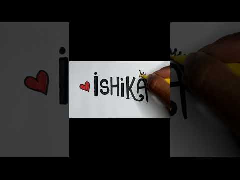 Ishika name drawing || comment name