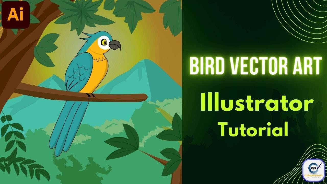 Bird Vector Art tutorial in Adobe Illustrator | Illustrator Tutorial