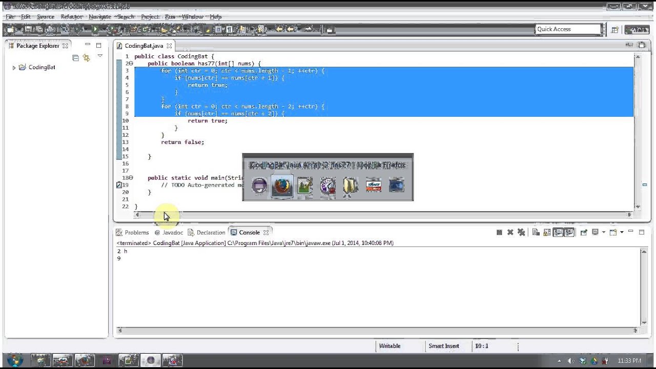 Let's play Coding Bat! Java Array - 2