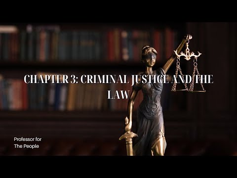 Intro to Criminal Justice Chapter 3 Justice and the Law #professorforthepeople #criminaljustice