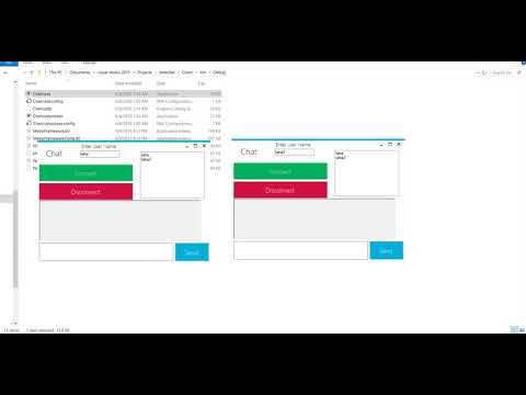 SignalR Chat Server and Chat Client Application