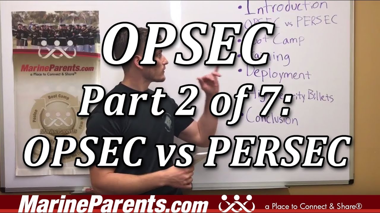 OPSEC Video 2: OPSEC vs PERSEC