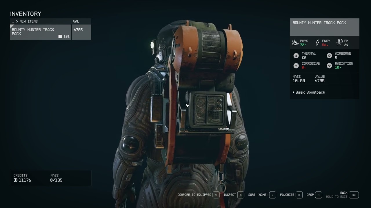 Starfield Bounty Hunter Track Pack Boost Pack Console Command Code