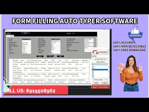 Form Filling Auto Typer Software – Cargo Data Entry Automation Tool for Fast and Accurate Work