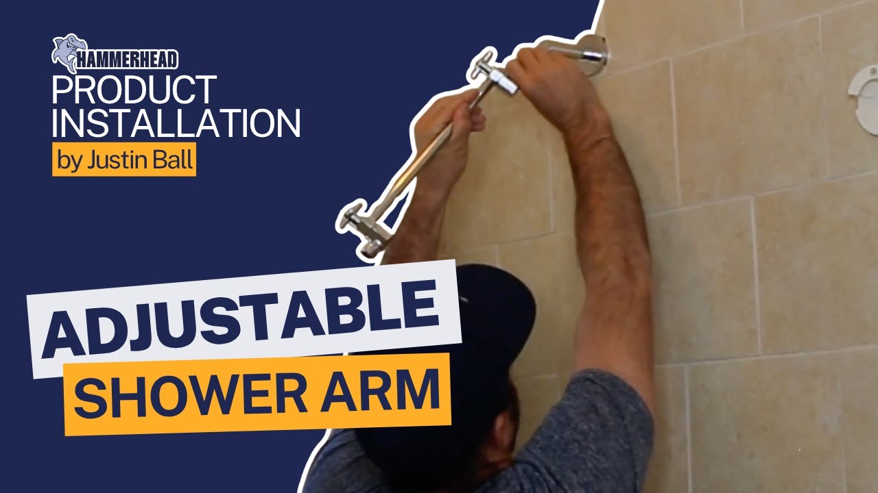 How to Install Adjustable Shower Arm by HammerHead Showers