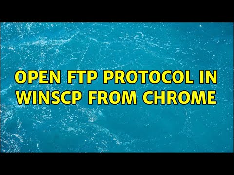Open ftp protocol in WinSCP from chrome