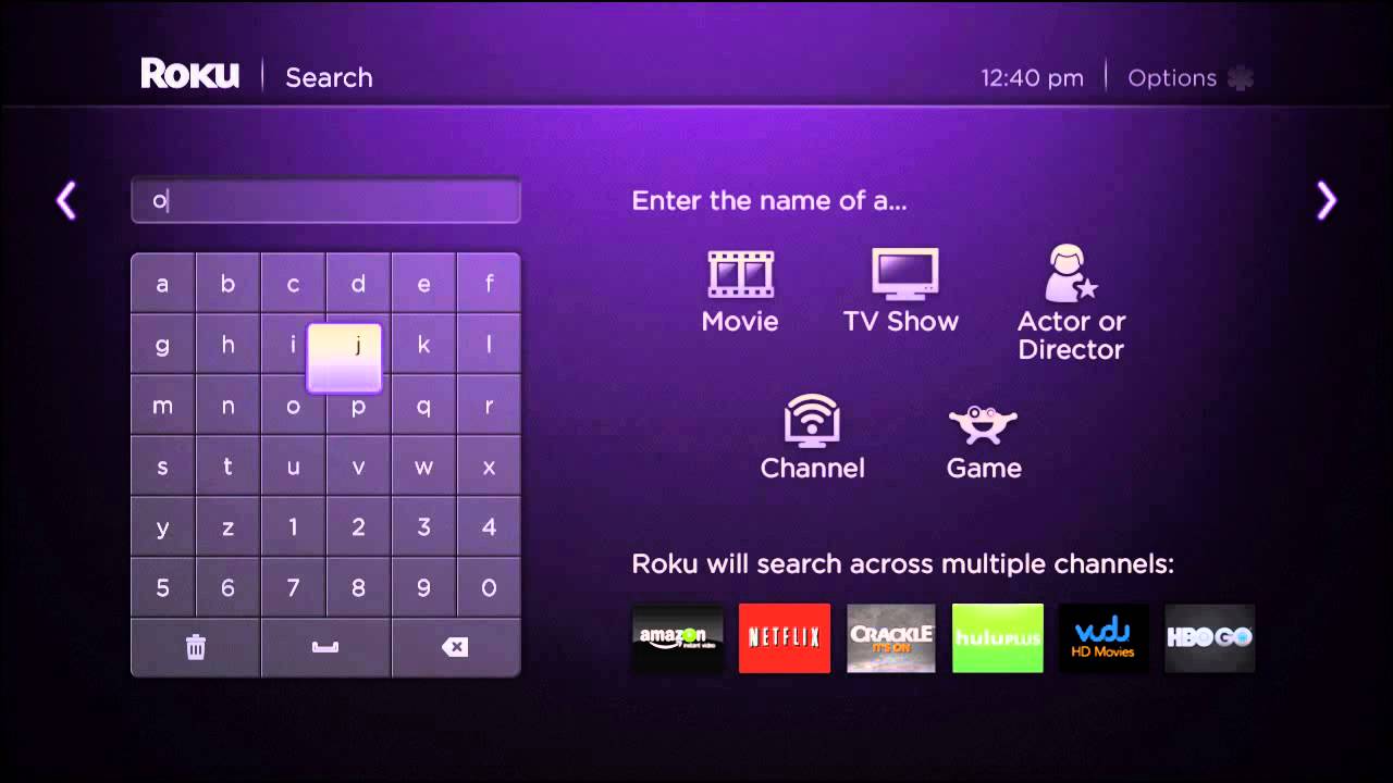 Roku 3 User Interface