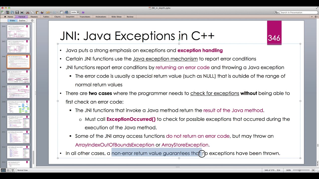 Java Native Interface (JNI) in depth -- Part 53: Handling Java Exceptions in C++