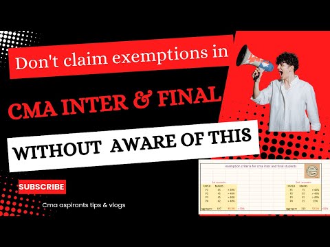 How to Claim CMA Exam Exemptions: Complete Guide for Inter & Final Students #cmainter #cmafinalist