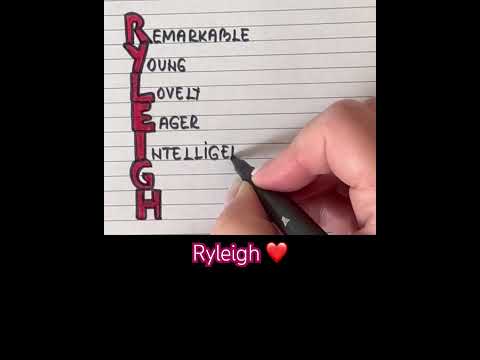 Meaning of the name RYLEIGH #meaning #name #ryleigh