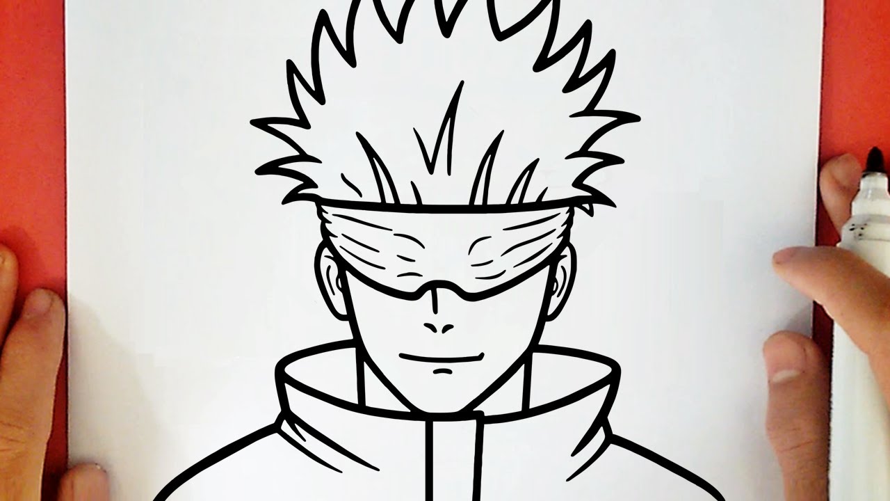 COMO DESENHAR O GOJO SATORU