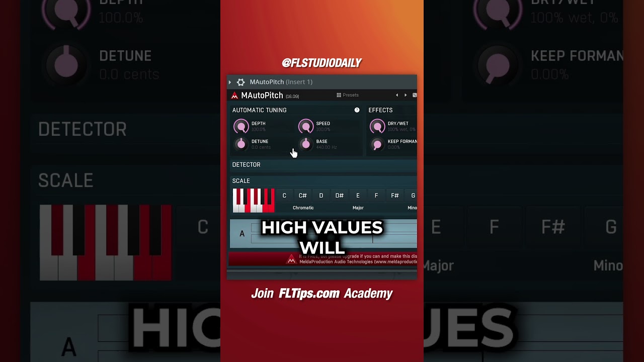 How To Use AutoTune Correctly | FL Studio Tutorial #shorts