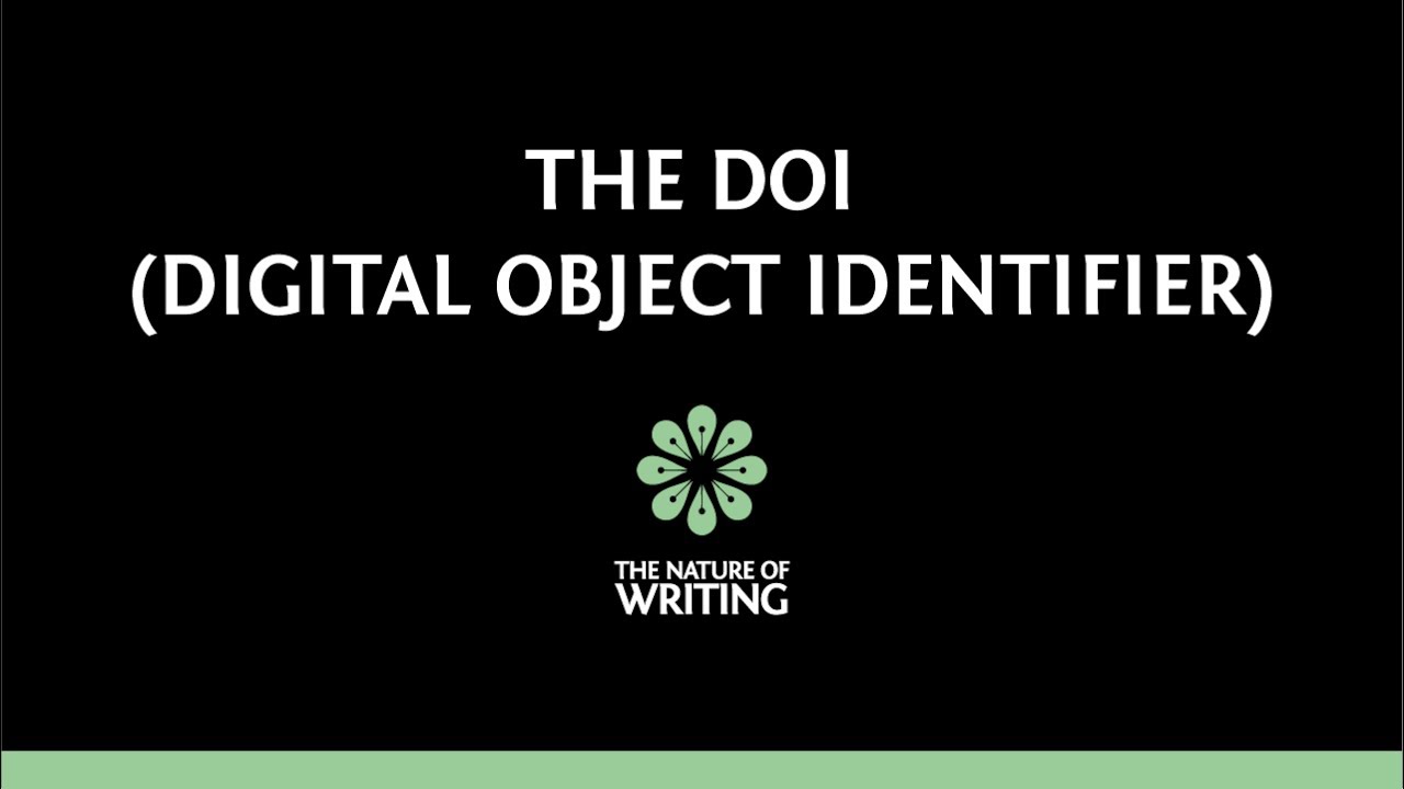 DOIs (Digital Object Identifiers)