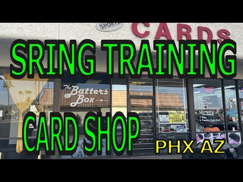 I visited the Batters Box Card shop in Phoenix, AZ and went to a couple of Spring Training Games