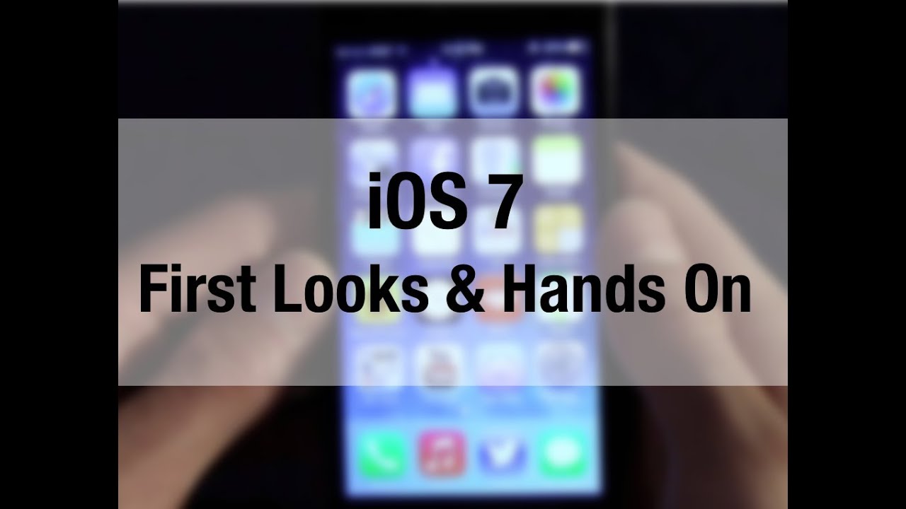 iOS 7 first looks & hands on