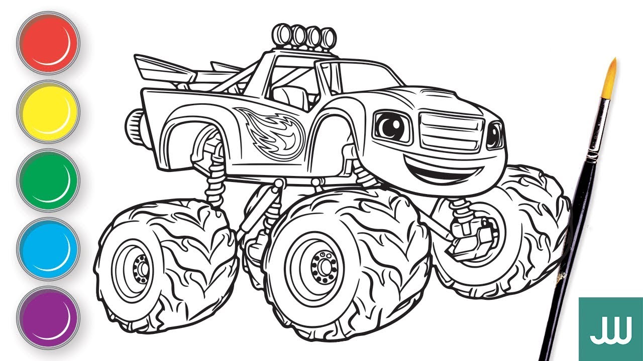 Let's draw Blaze | Download, print and color