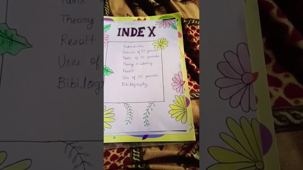 physics project file 12th Topic-DC generator