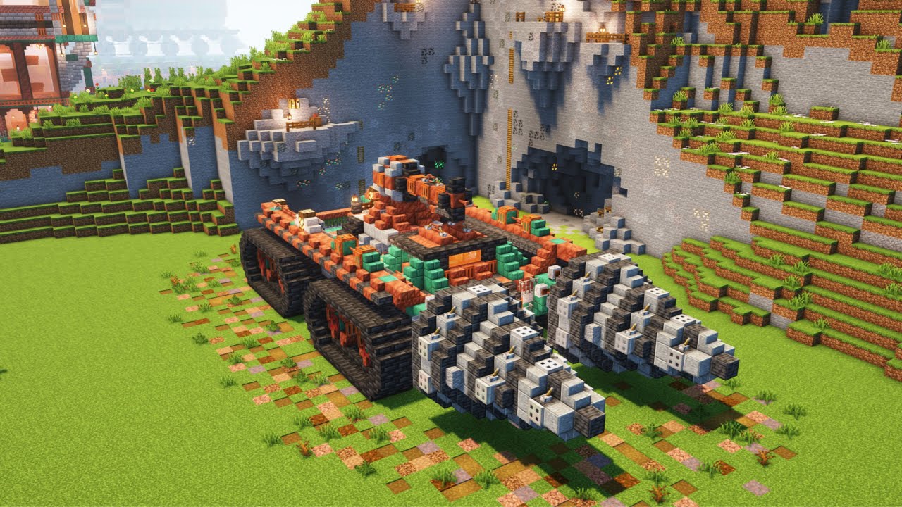 Minecraft: Steampunk Drill Vehicle - Tutorial