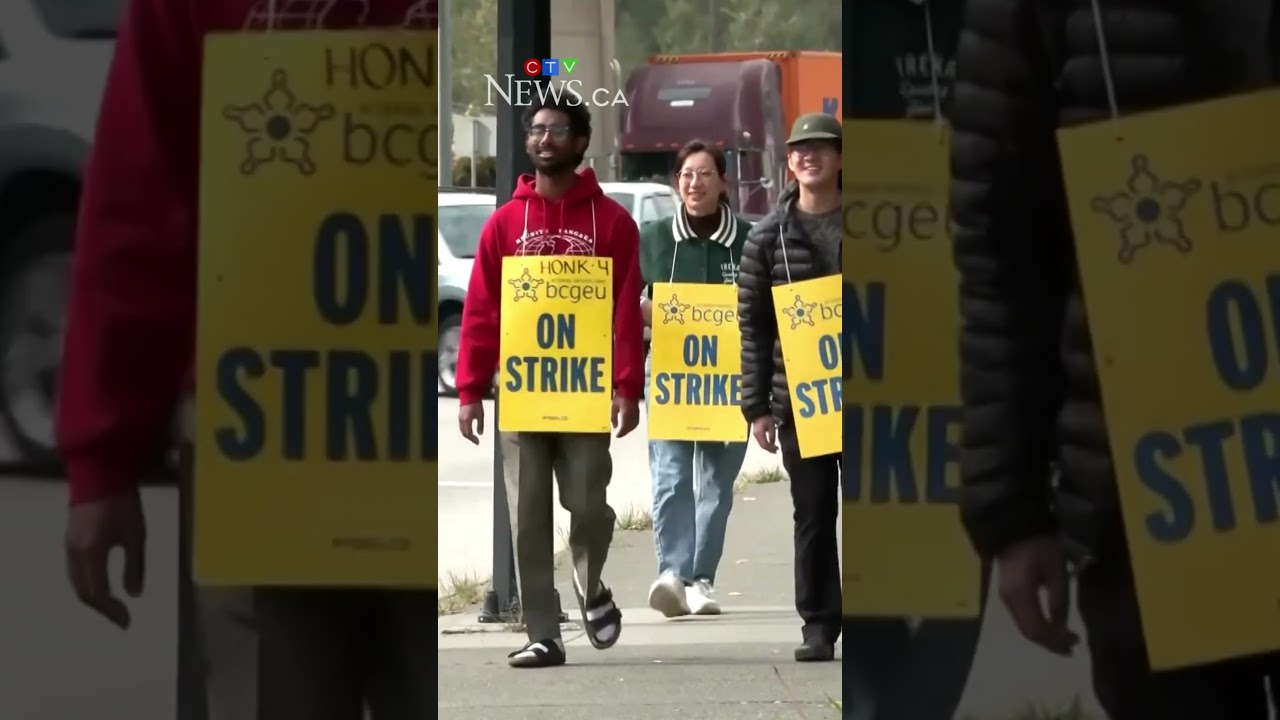 B.C. Professional Employees Association members strike