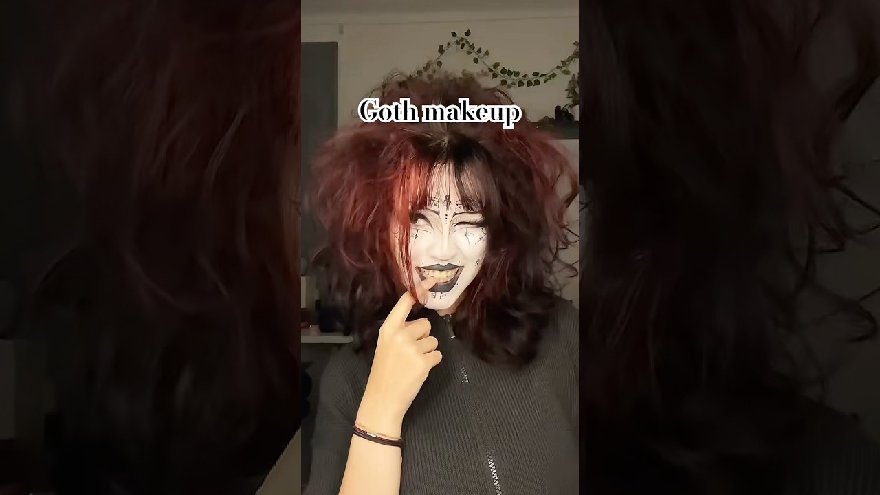 ORIGINAL MAKEUP BY @alejthestrange on TikTok! incredibly talented! #valcasik #goth #tradgoth #alt