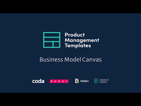 Product Templates: Business Model Canvas