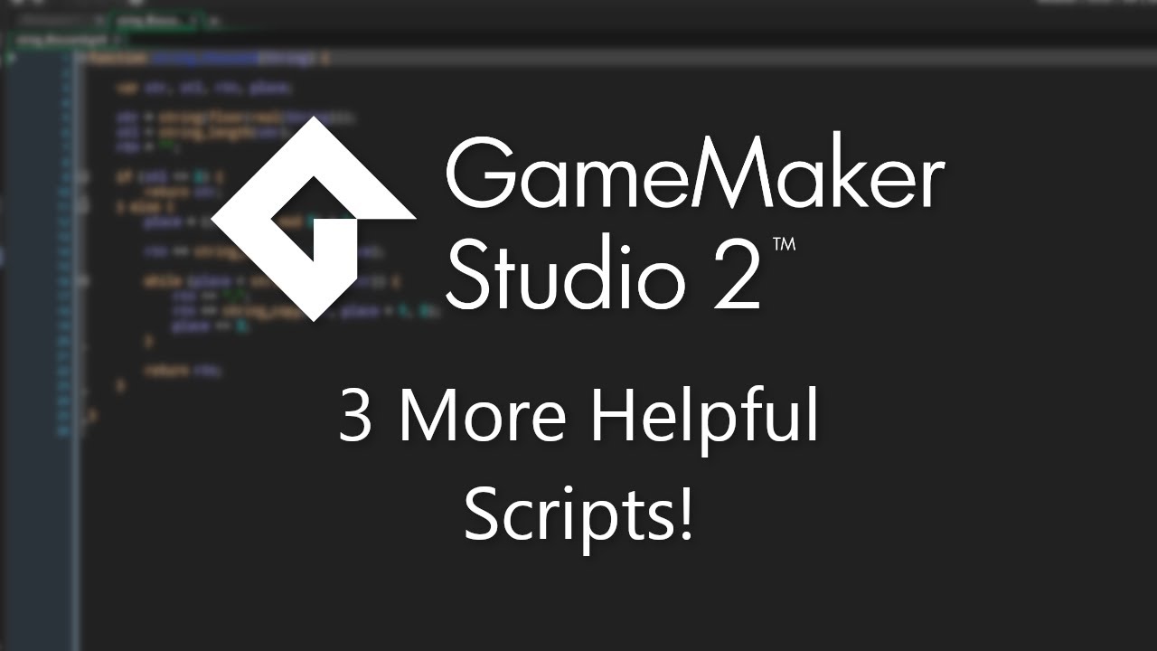 3 More Helpful Scripts!  | Game Maker Studio 2
