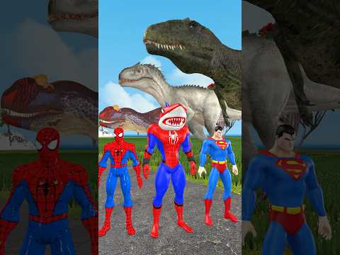 T-Rex Dinosaur Takes on Spider-Man in EPIC Battle! #dinosaur #dinosaurs #trex #spiderman