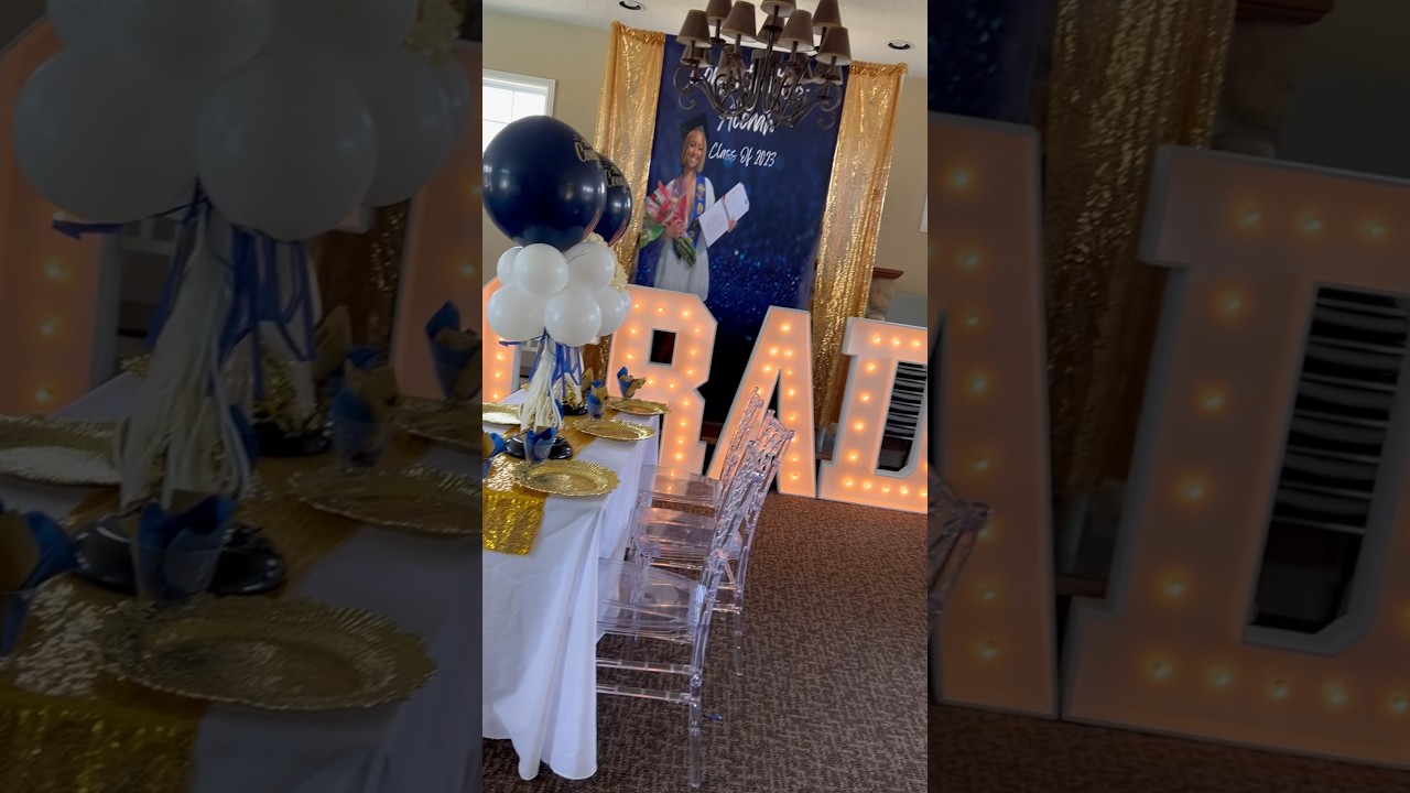 Graduation party #eventplanner #indyeventplanner #leveledupdesigns