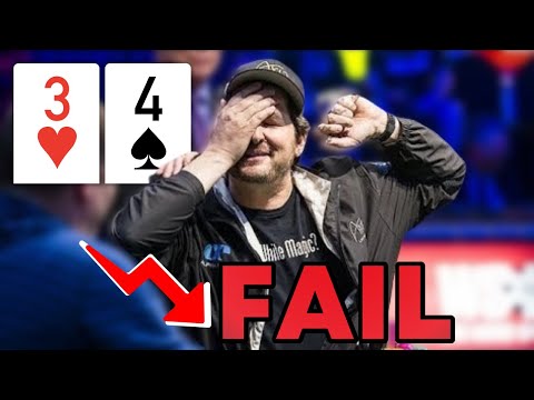 Losing 1,800,000 The WORST Starting Poker Hands | Compilation Video