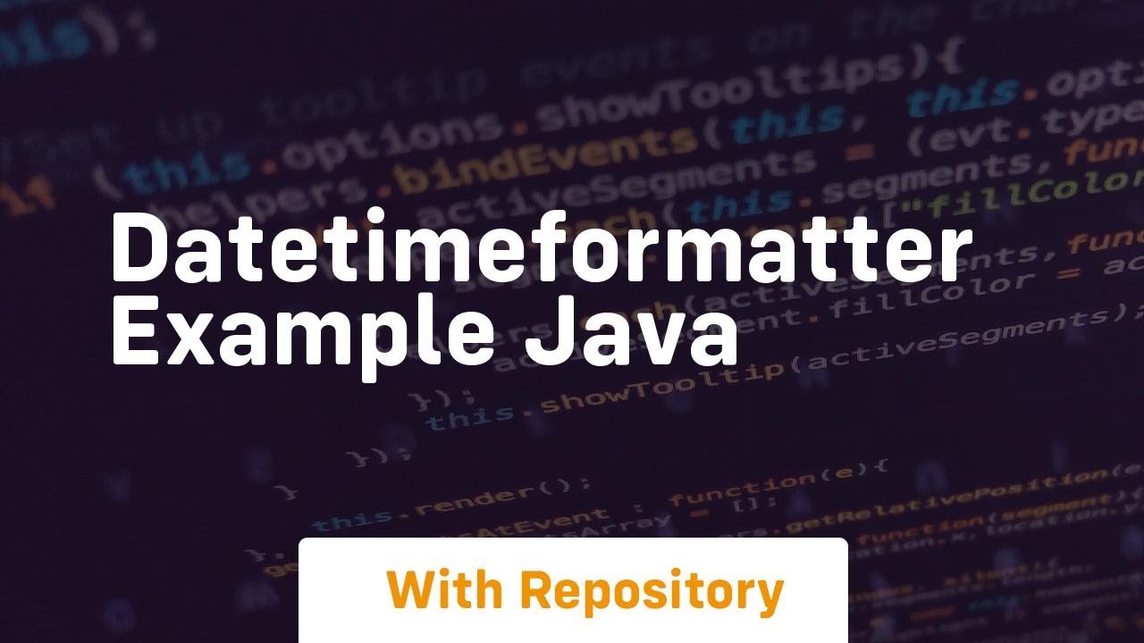 datetimeformatter example java