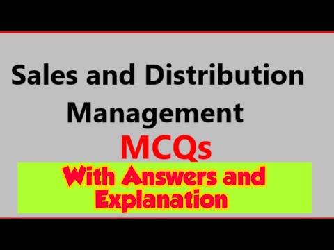 Sales Management MCQs / Sales and Distribution Network Management MCQs