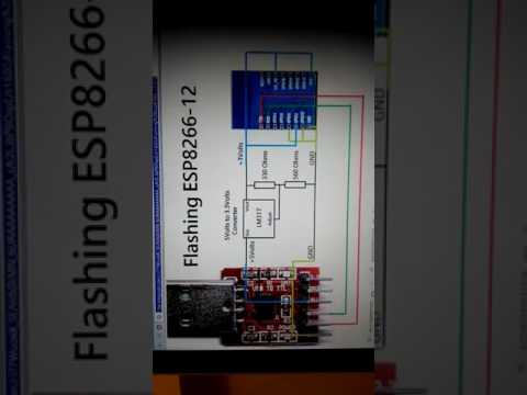 First simple experiment with ESP-12 - Blinking