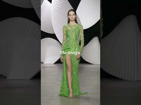 The designer and their designs by Tony Ward 💚💚#shorts #runway #couture #modelrunway