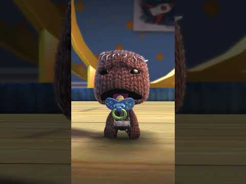 Joy and Sadness from Inside Out 2 play with baby Sackboy - LittleBigPlanet 3 | EpicLBPTime #shorts