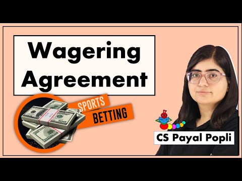 What is Wagering agreement? |. Wagering Agreement Indian Contract Act | Wagering Agreement in Hindi