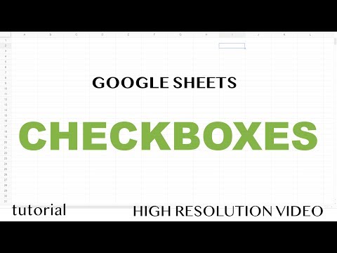 Google Sheets - CheckBoxes - Column of Checkboxes, Dynamic Checklist with Functions & Formulas