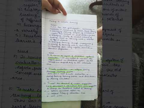 B.Ed II Assessment for learning - What is CCE?