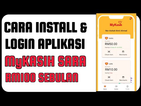 Cara Install Aplikasi Mykasih Bantuan SARA RM100 Sebulan