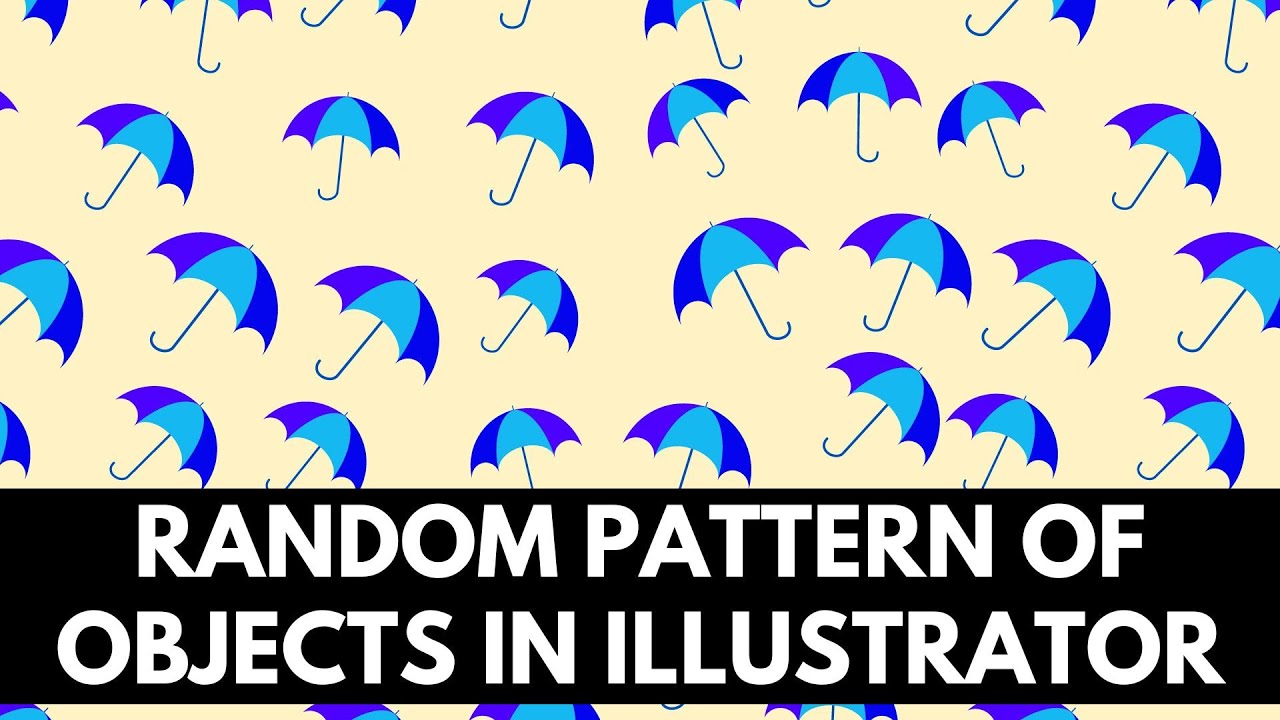 Illustrator CC - Random Pattern of Shapes - Easy seamless repeating pattern