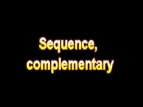 What Is The Definition Of Sequence, complementary Medical School Terminology Dictionary