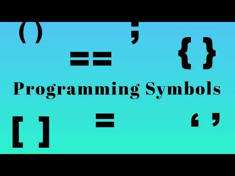 Programming Symbols | Definition of Programming Symbols.